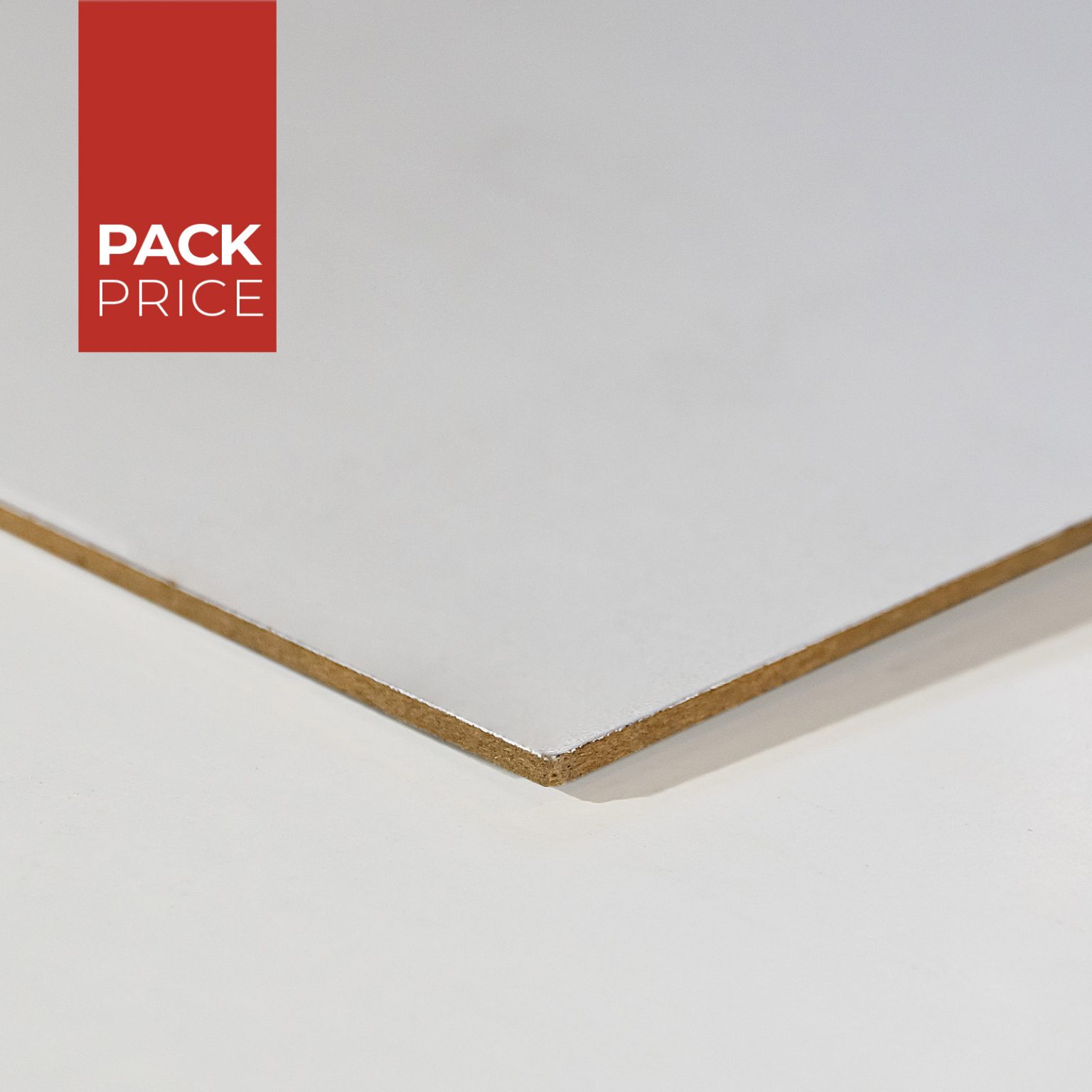 3mm White Melamine Faced MDF Board - Pack of 240 - Essex Board & Timber