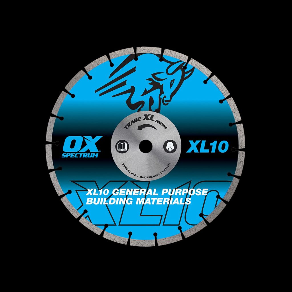 OX Tools Trade XL 10 Segmented Diamond 230mm Blade General Purpose ...
